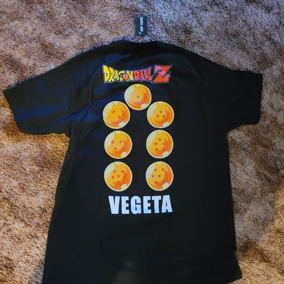 Hot Topic | Shirts | Large Vegeta Shirt Black Hot Topic | Poshmark
